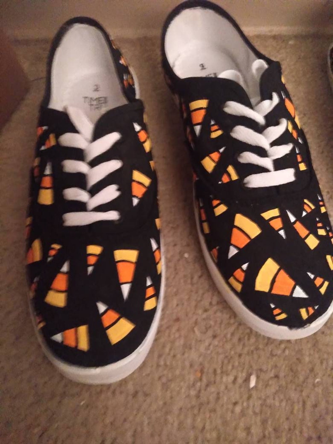 Candy Corn Shoes - Etsy