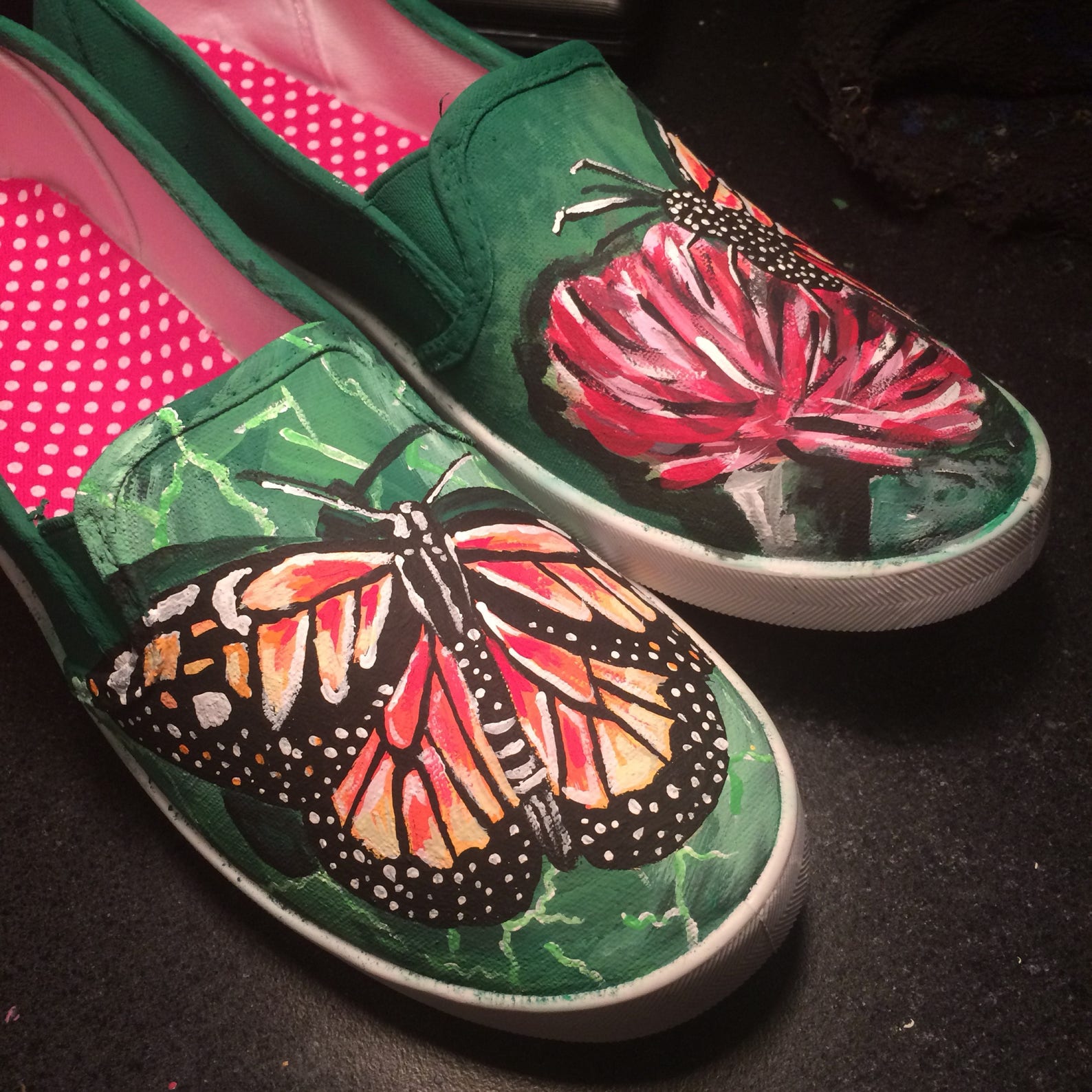 Handpainted Butterfly Shoes - Etsy