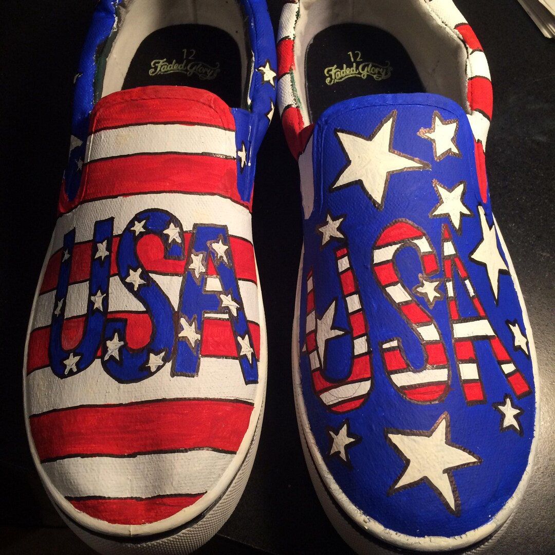American Flag Shoes - Etsy