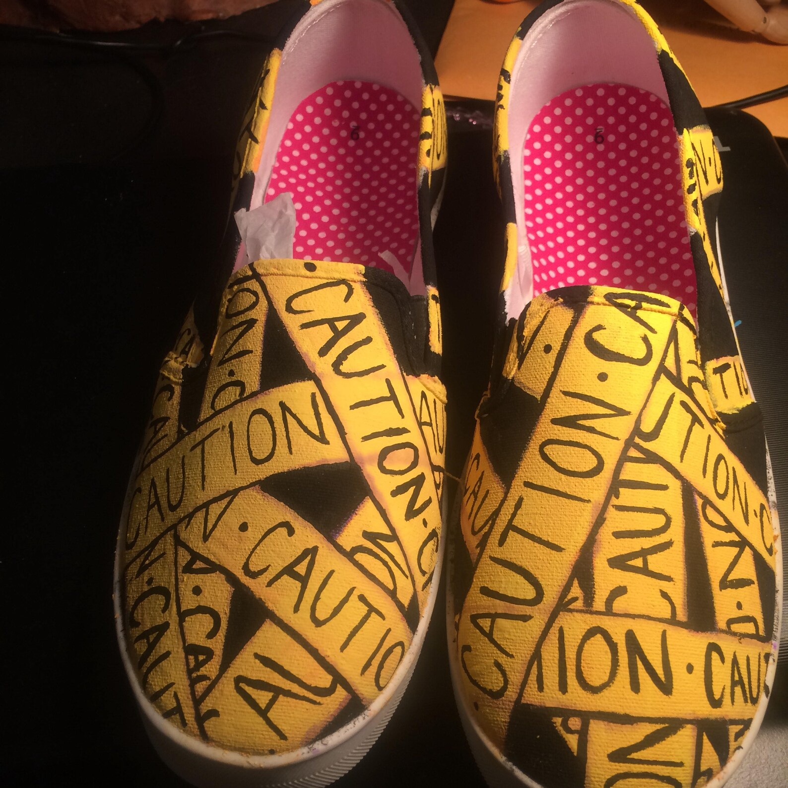 Caution Tape Shoes - Etsy
