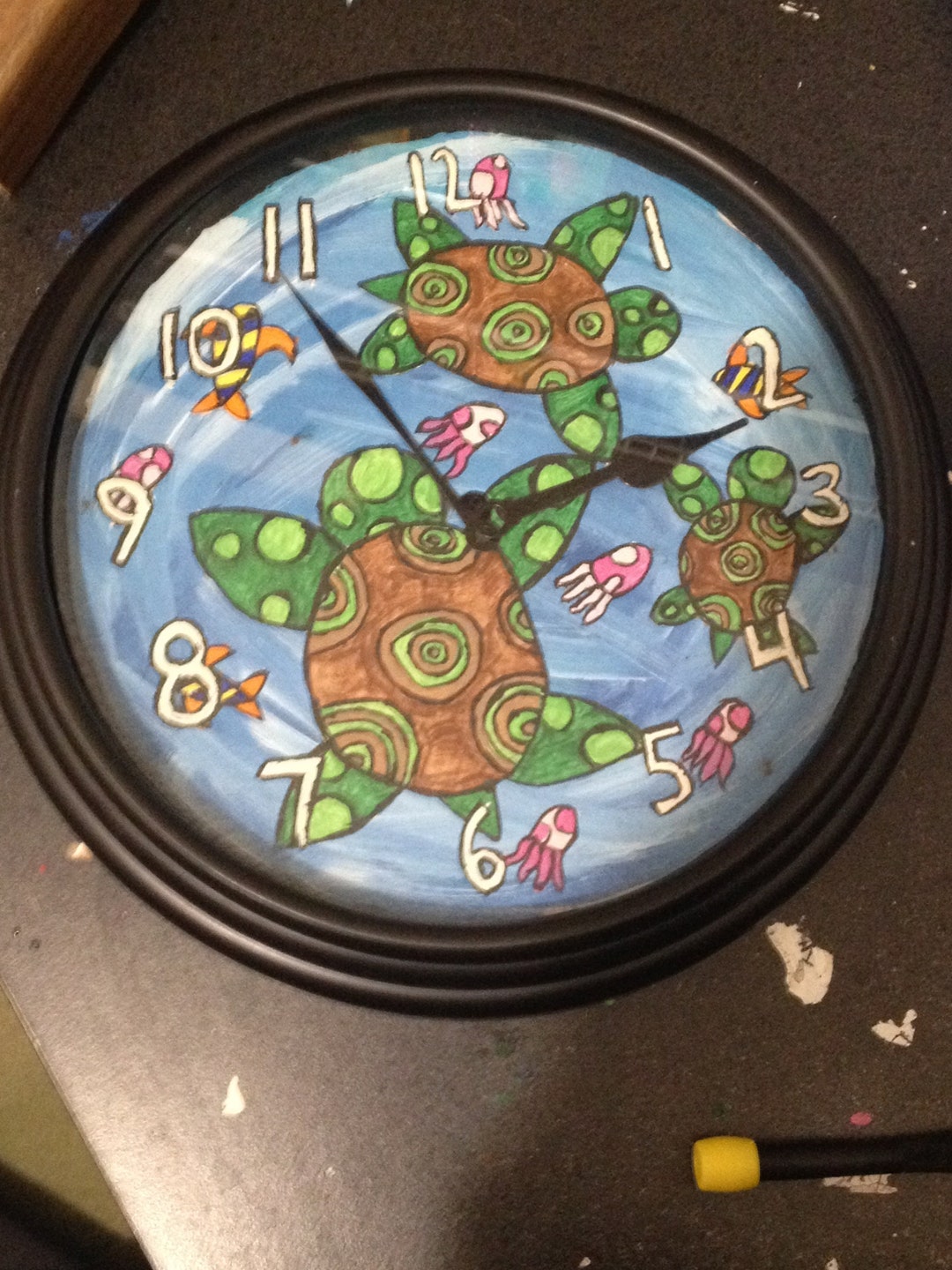 Sea Turtle Clock - Etsy
