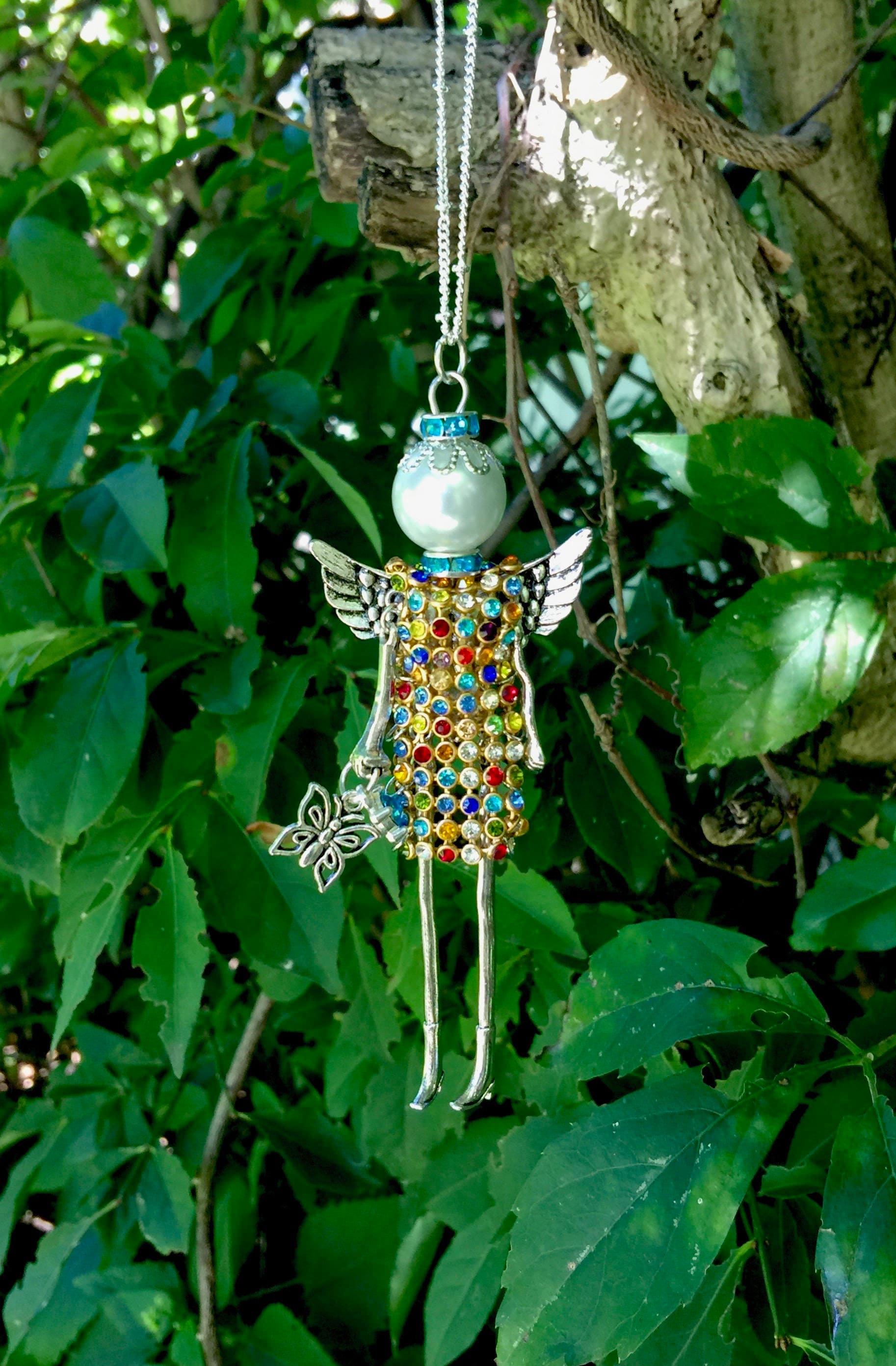 French Doll Pendant, Doll Necklace, Angel Pendant, Angel Doll Necklace ...