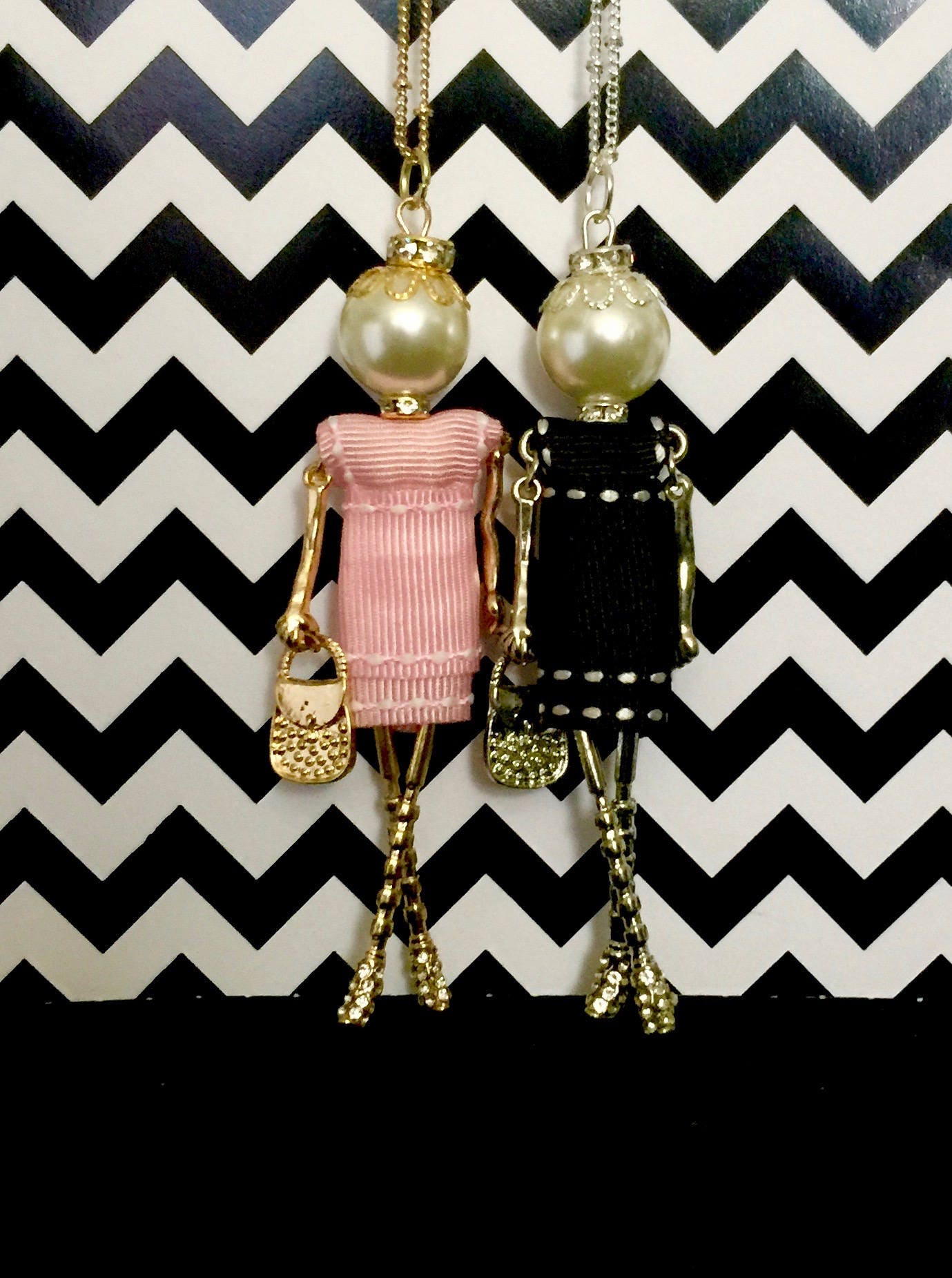 French doll pendant doll necklace fashionista doll | Etsy