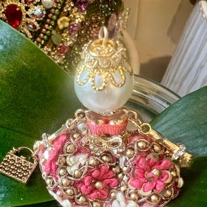 French Doll Necklace, Paris Doll Pendant, Pretty in Pink, Ellie's Belle ...