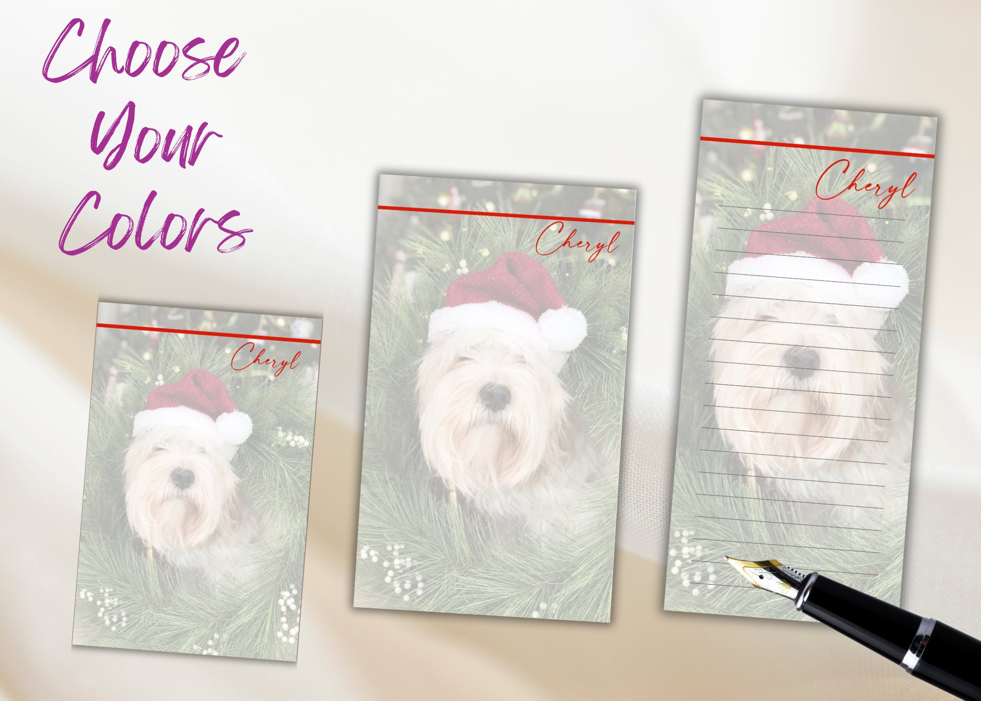 Custom Photo Notepad, Custom Dog Notepad, Personalized DOG Notepad ...