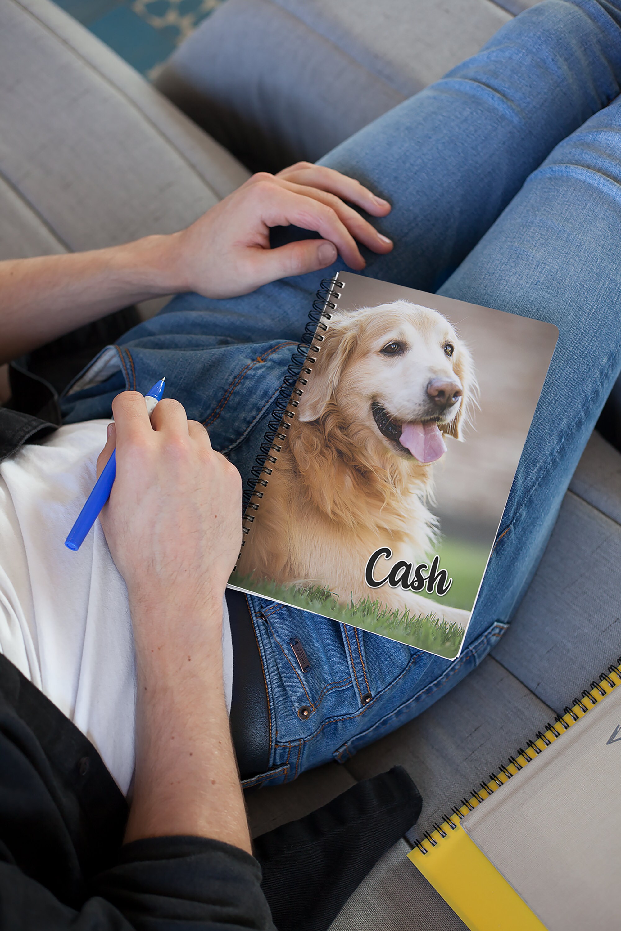 Dog Spiral Notebook, Custom Dog Photo Spiral Notebook, Dog Lover's Gift ...