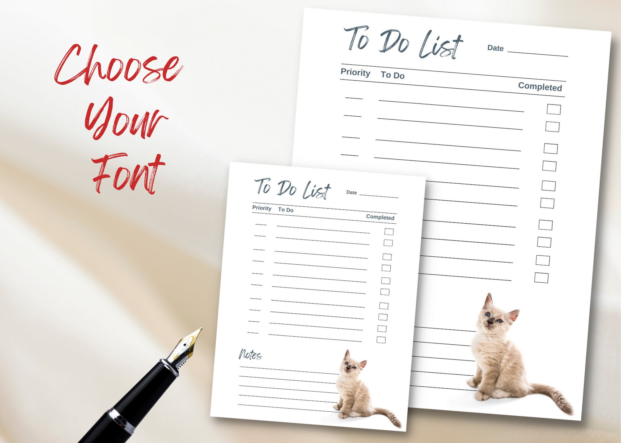 YOUR CAT To-do List Notepad, Personalized Notepad, Cat Photo To-do List ...