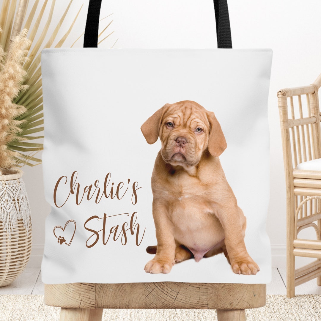 Custom Dog Tote Bag, Dog Photo Tote Bag, Dog Lover Tote, Dog Mom Bag ...
