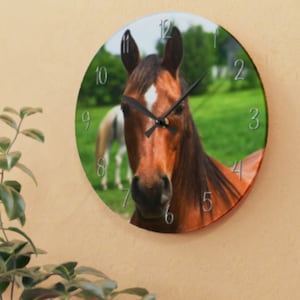 Personalized Acrylic Pet Photo Wall Clock, Custom Clock With YOUR Pet's ...