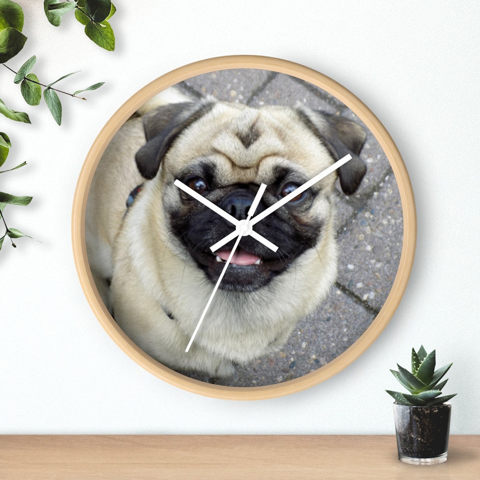 Pet Photo Clock Dog Photo Clock PERSONALIZED 10-inch Photo - Etsy