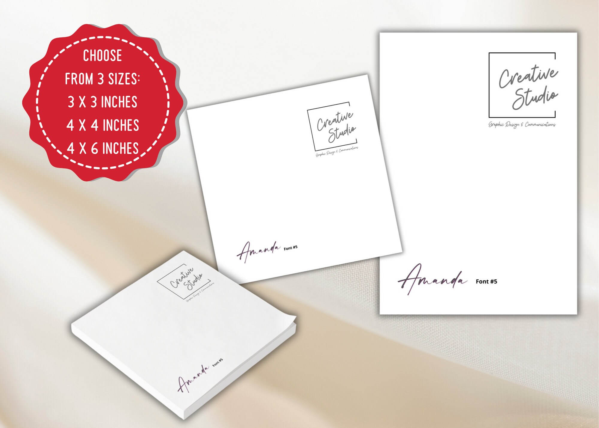 YOUR Logo Sticky Notes, Custom Logo Sticky Notes, Logo Sticky Notes ...