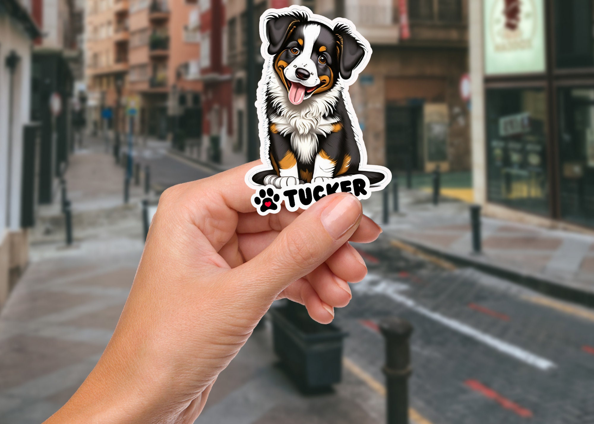 Dog Name Sticker, Puppy Name Sticker, Custom Dog Sticker, Dog Lover ...