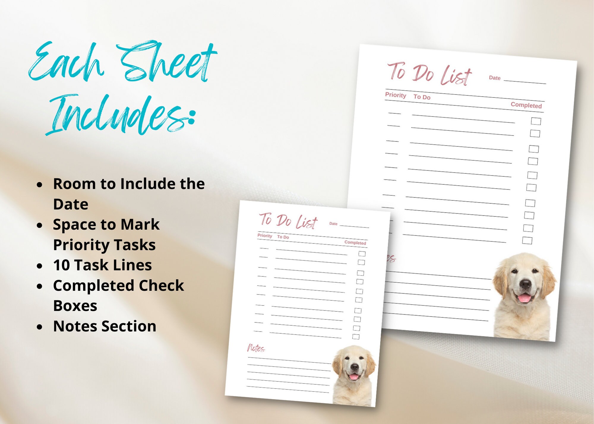 YOUR DOG To-do List Notepad, Personalized Notepad, DOG Notepad, Custom ...