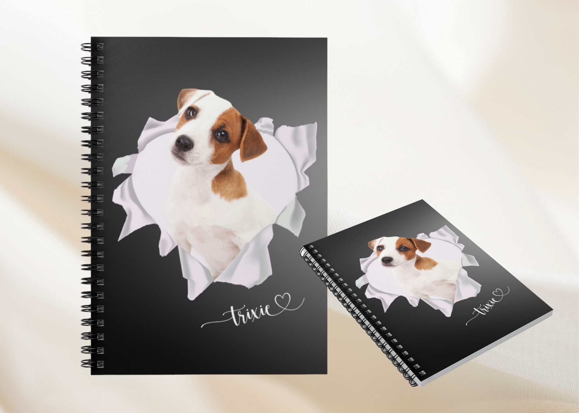 Spiral Dog Notebook Custom Dog Photo Spiral Notebook Lined - Etsy