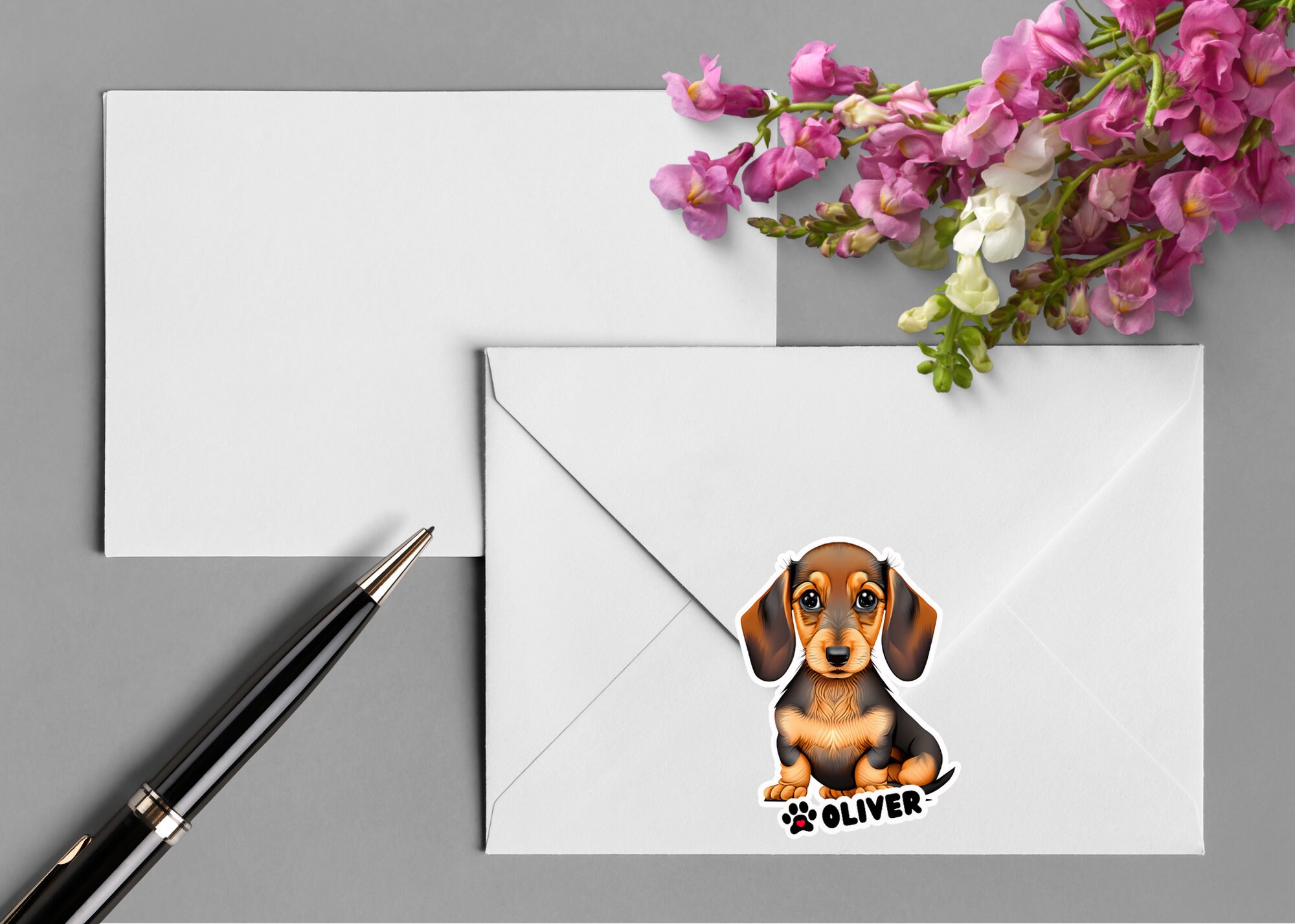 Dog Name Sticker, Puppy Name Sticker, Custom Dog Sticker, Dog Lover ...