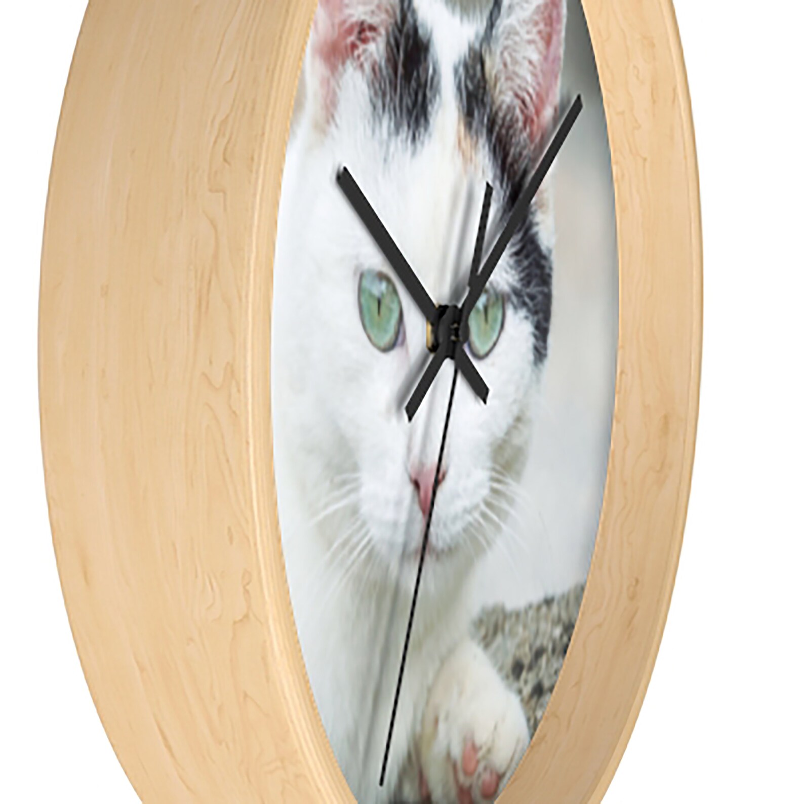Pet Photo Clock | Custom Wall Clock | PERSONALIZED, 10-inch Wood Frame ...