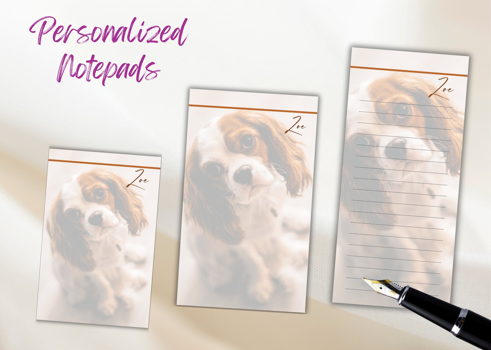 Custom Photo Notepad, Custom Dog Notepad, Personalized DOG Notepad ...