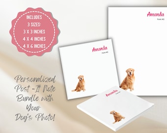 Personalized Dog Sticky Notes // Customize With Any Name // 50 Stickies ...