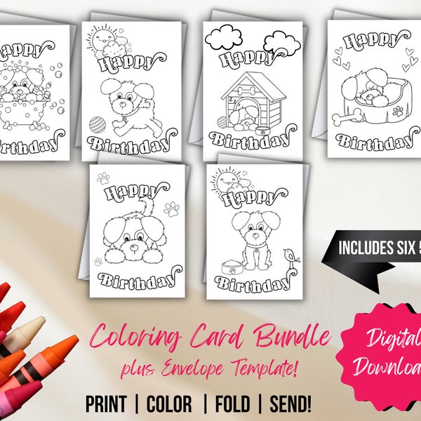 Color Your Own Cards - Etsy