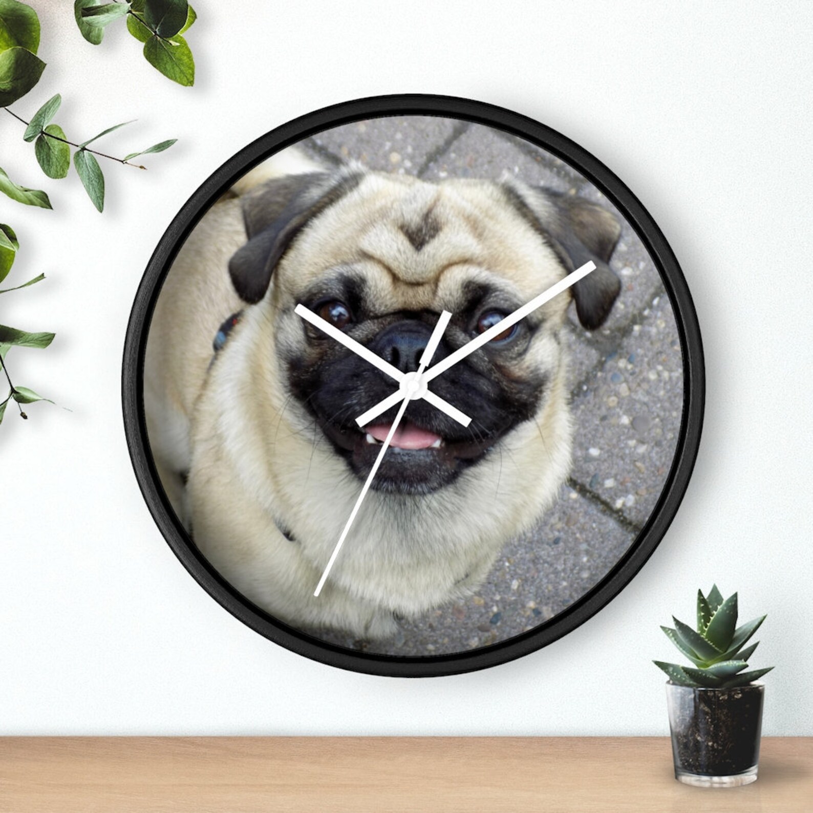 Pet Photo Clock Dog Photo Clock PERSONALIZED 10-inch Photo - Etsy