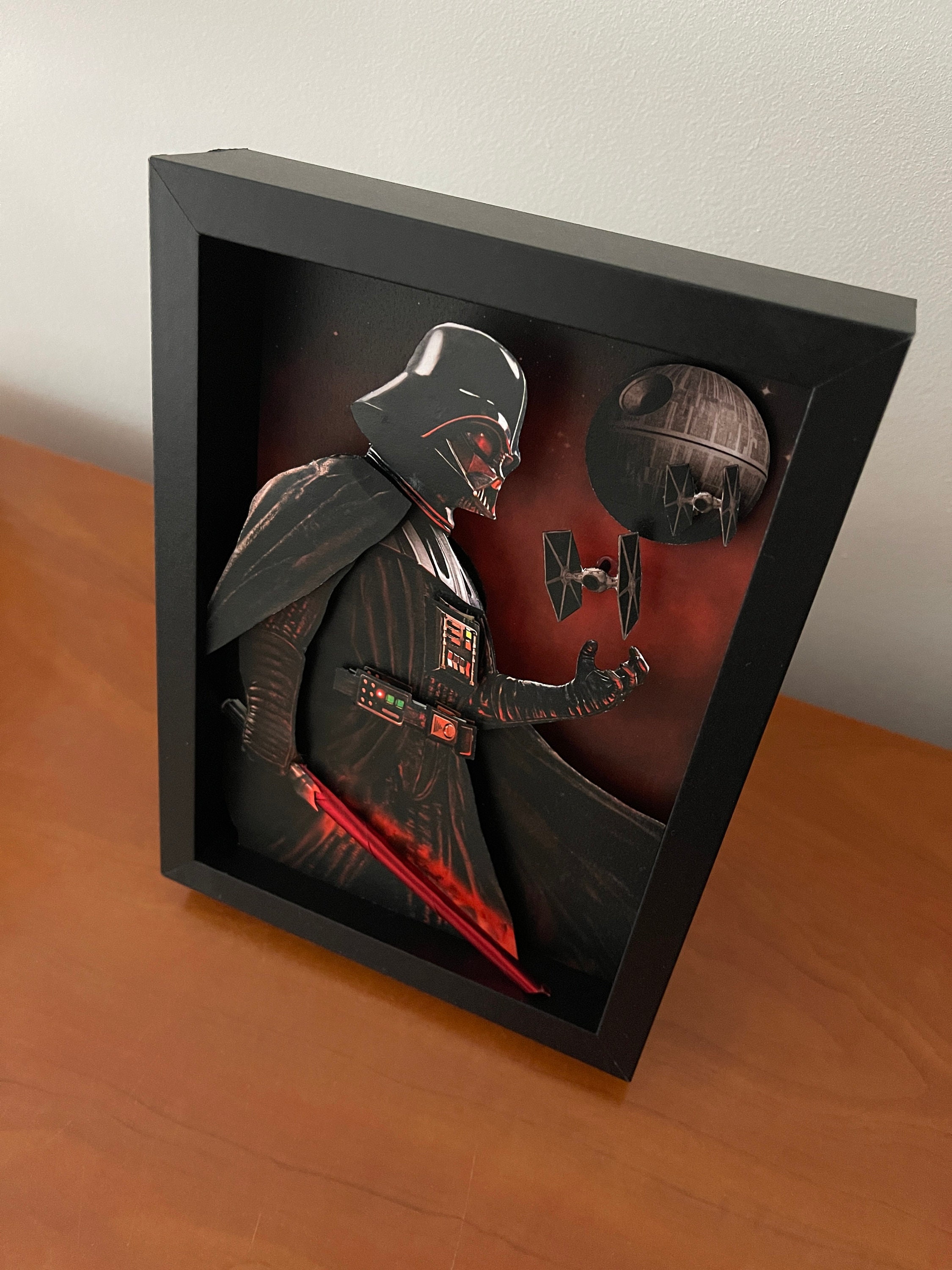 STAR WARS Darth Vader 13x18 Frame Diorama | Etsy