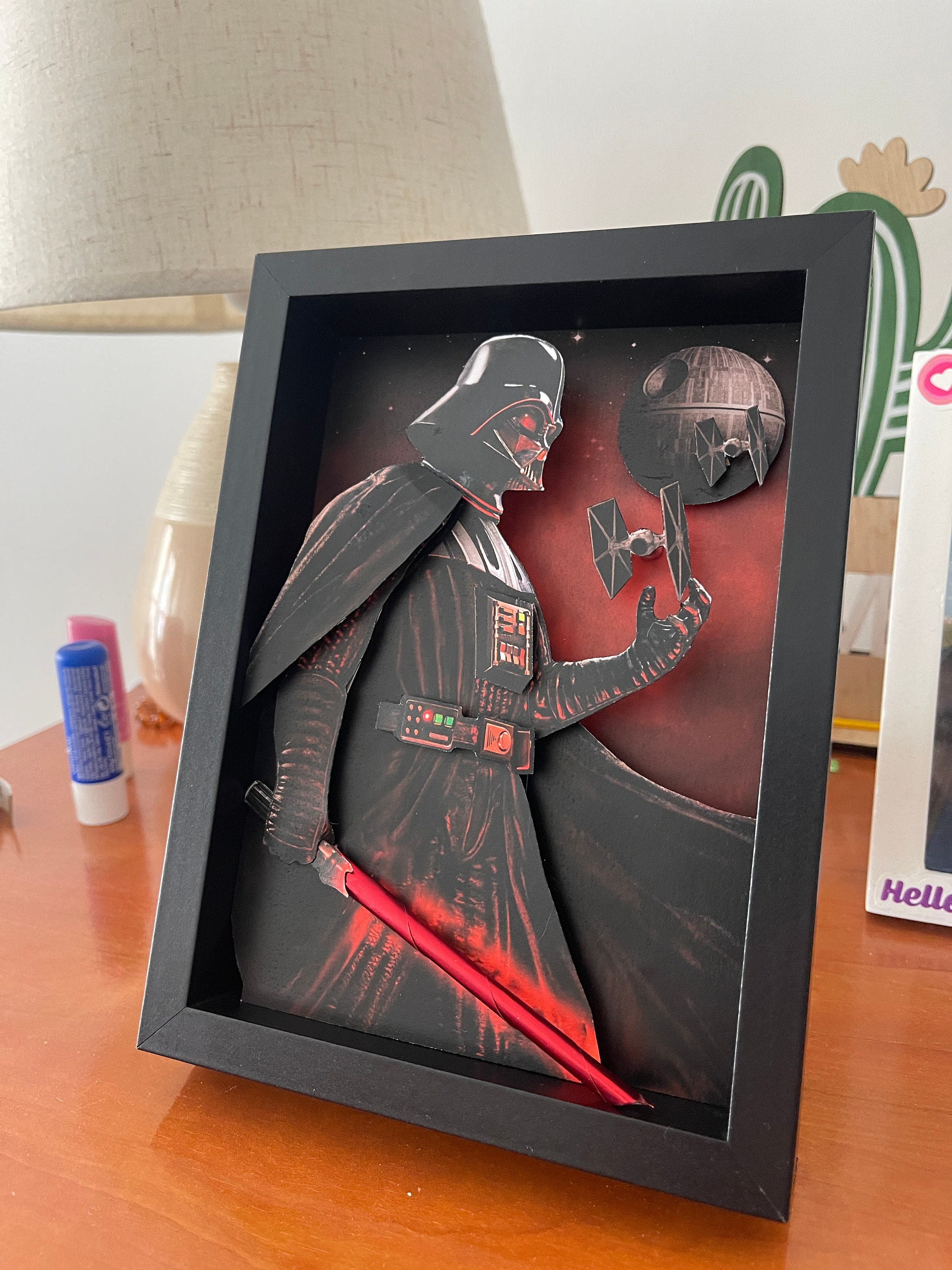 STAR WARS Darth Vader 13x18 Frame Diorama | Etsy