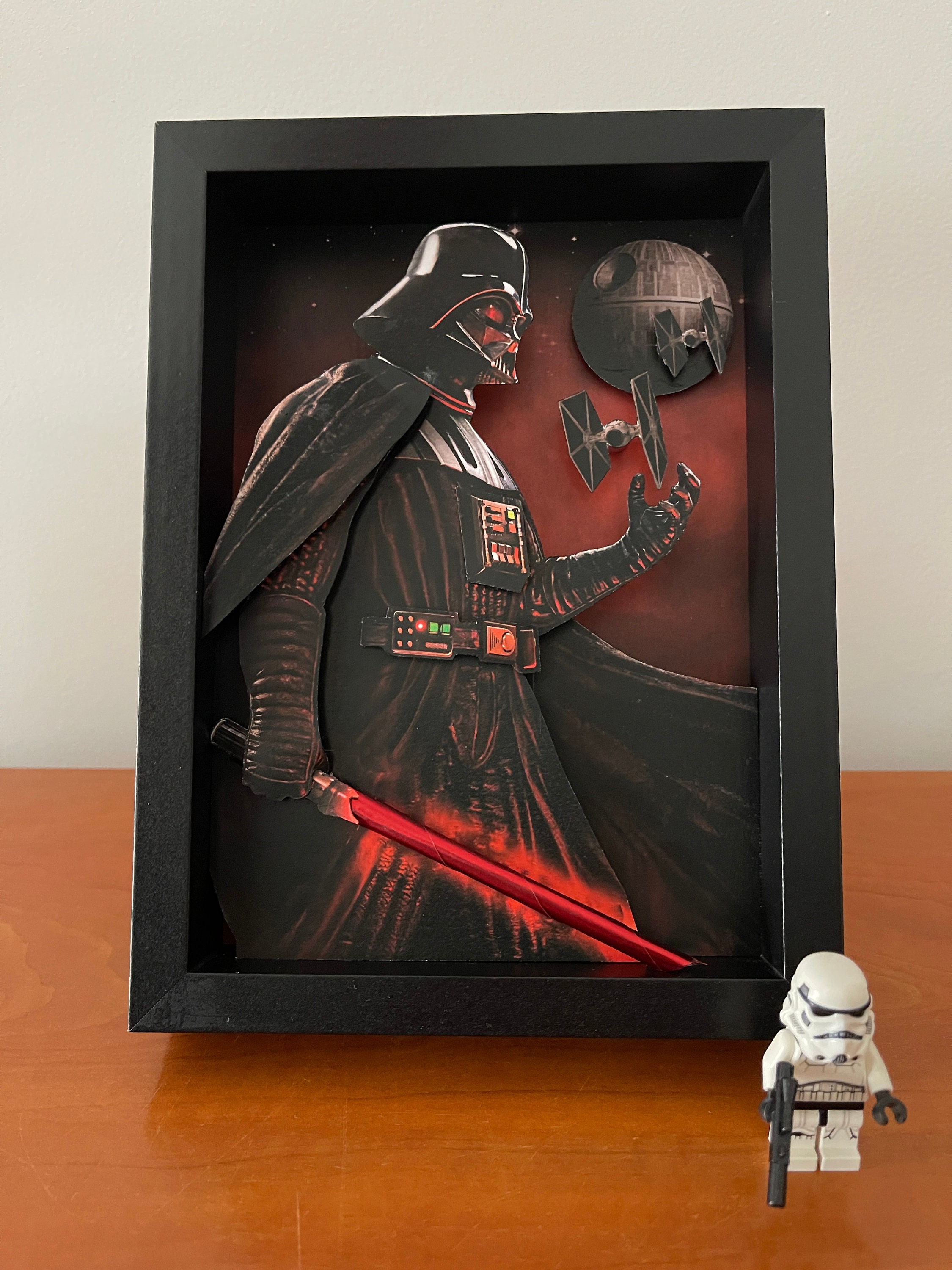 STAR WARS Darth Vader 13x18 Frame Diorama | Etsy
