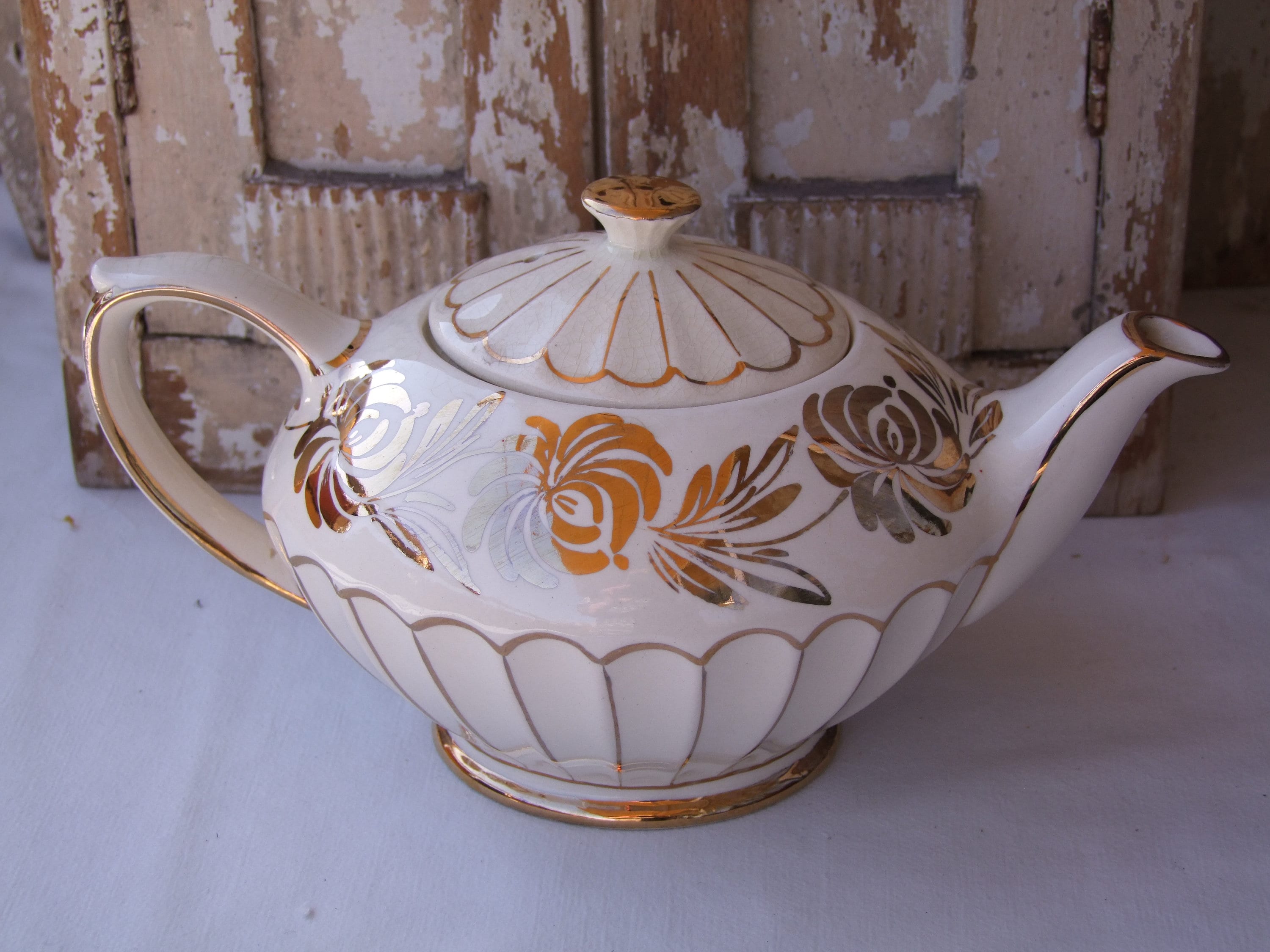 Antique English Sadler Teapot Made in England Teapot Full Size Teapot ...