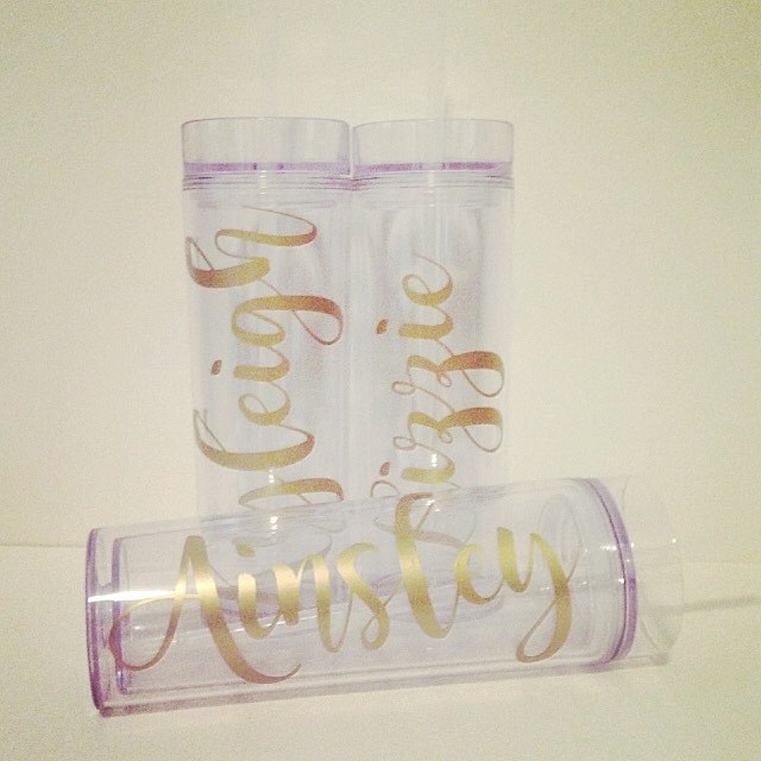 Personalized Tumbler, Custom Tumbler, Bridesmaid Gift, Wedding Favor ...