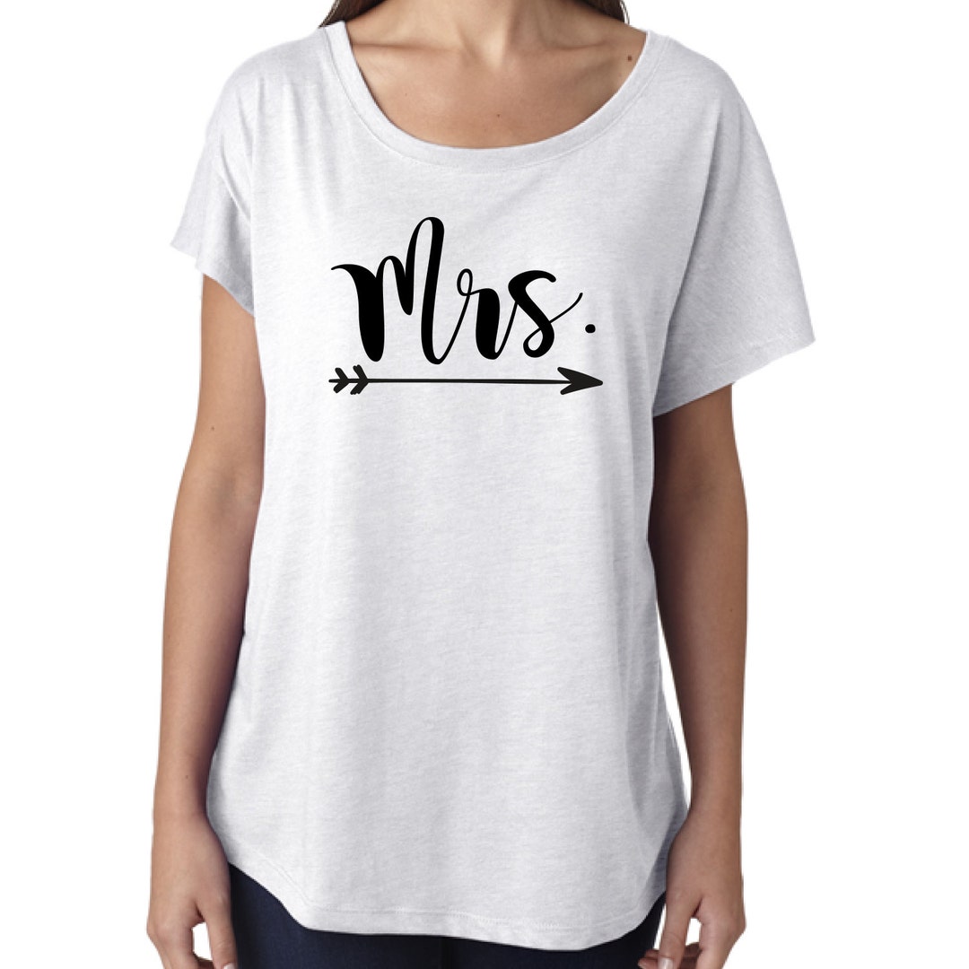 Mrs. Shirt, Mrs. Shirt With Arrow, Bride Shirt, Wifey Shirt, Bridal ...