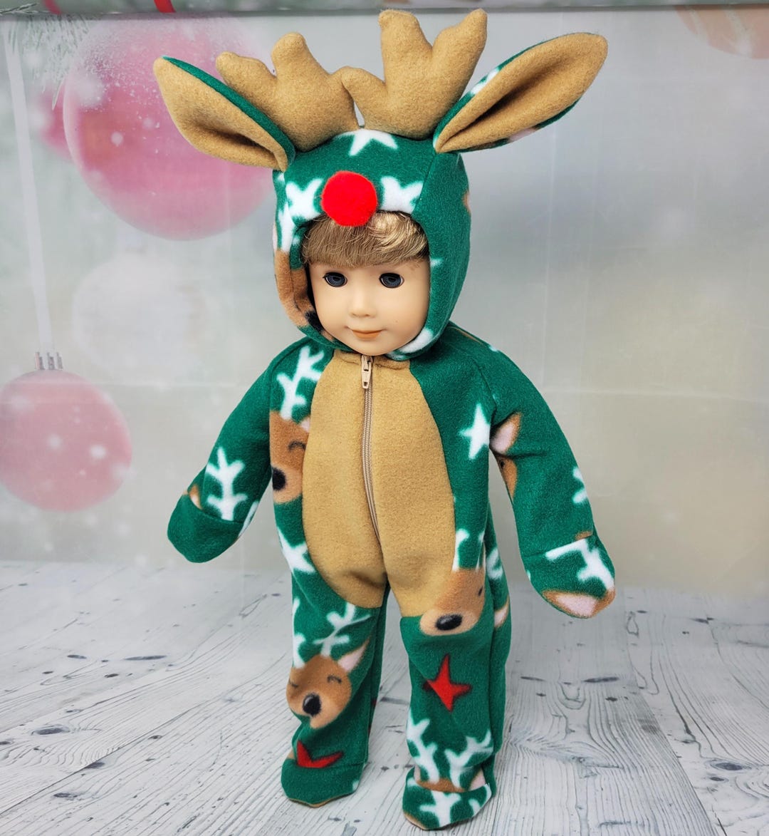 Rudy the Reindeer a Christmas Outfit for an 18 or 15 Inch Doll - Etsy