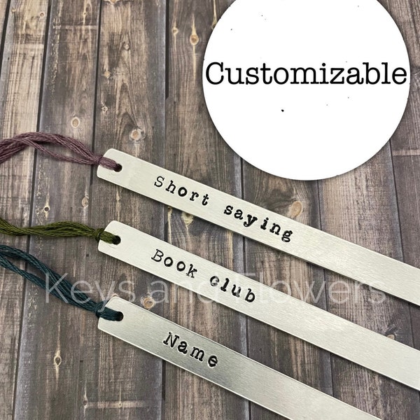 Metal Bookmark - Etsy
