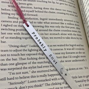 Probably Smut Bookmark, Book Lover Bookmark, Personalized Bookmark ...