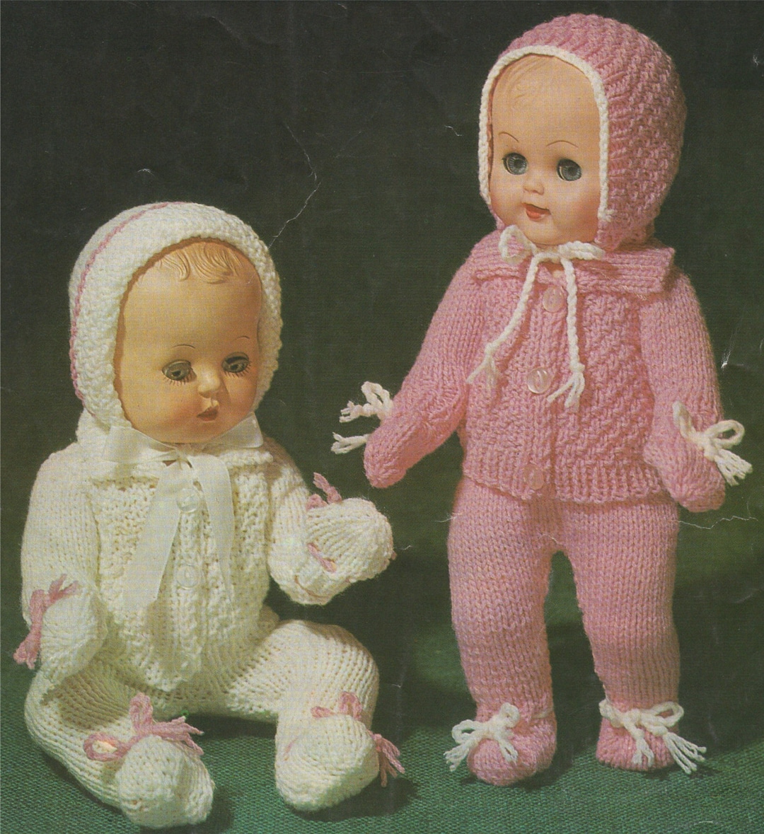 Dolls Clothes Knitting Pattern PDF for 10, 12, 14 & 16 Inch Baby Doll ...