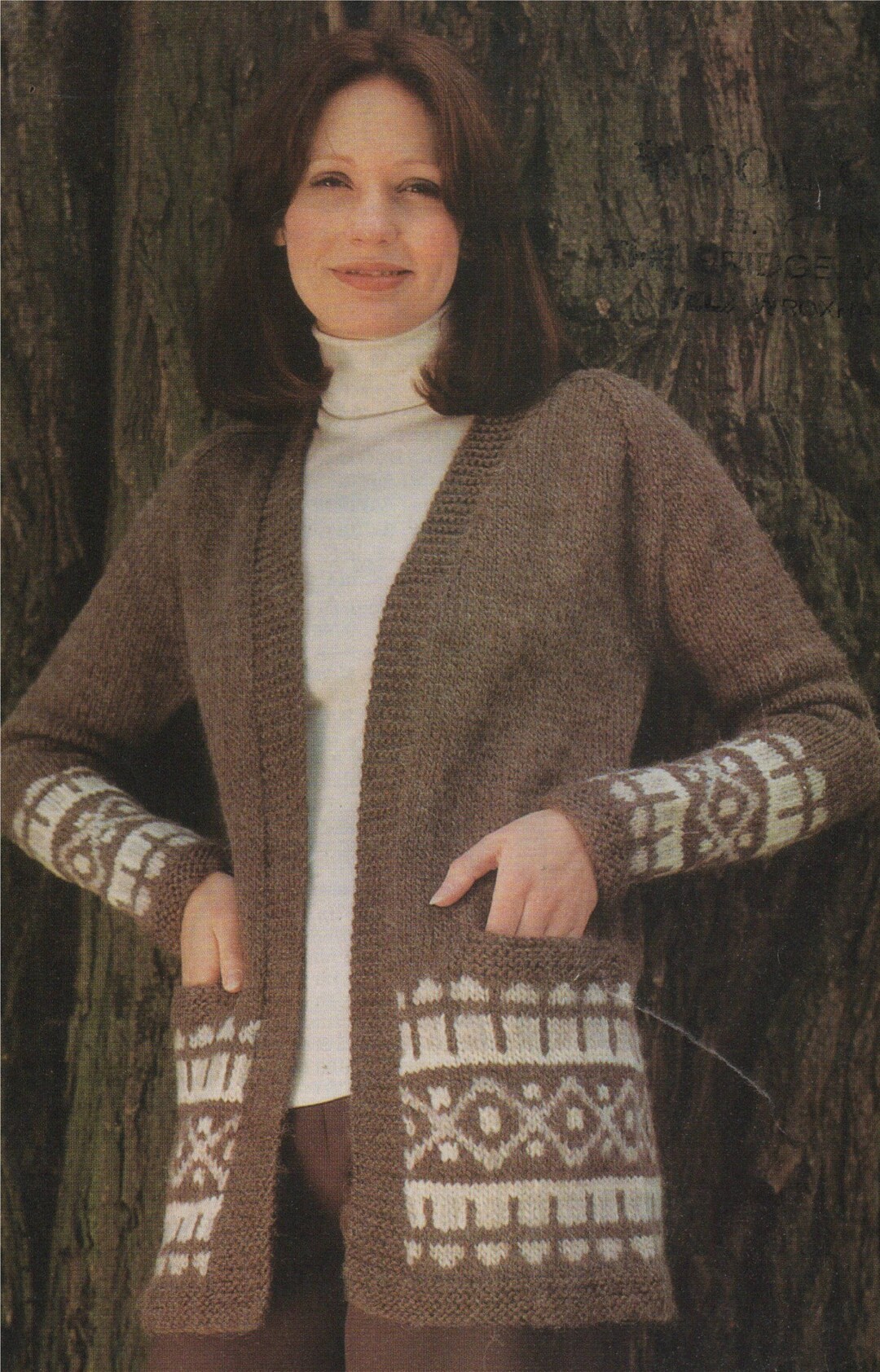 Womens Fair Isle Jacket Knitting Pattern PDF Ladies 32, 34, 36, 38, 40 ...