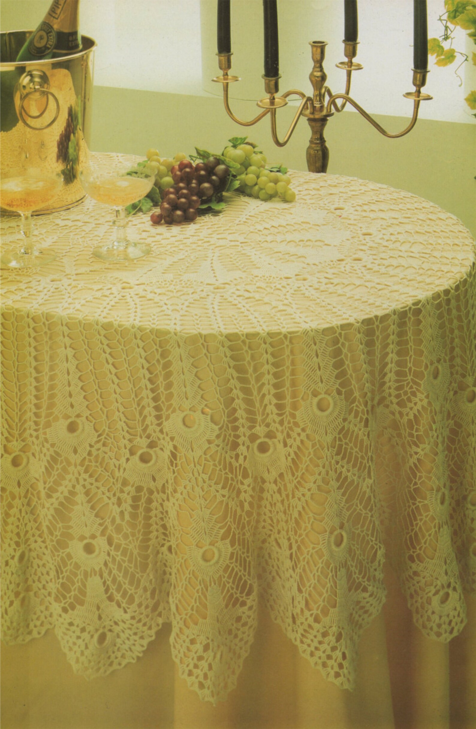 Oval Tablecloth Crochet Pattern PDF Table Cloth, Table Cover, Table ...