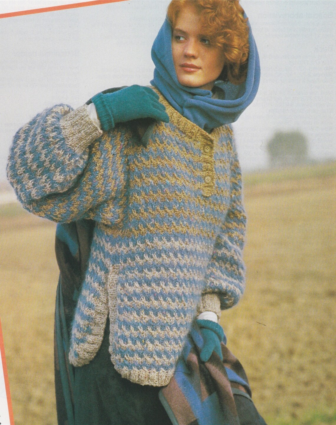 Womens Tabbard Style Aran Sweater Knitting Pattern PDF Ladies - Etsy