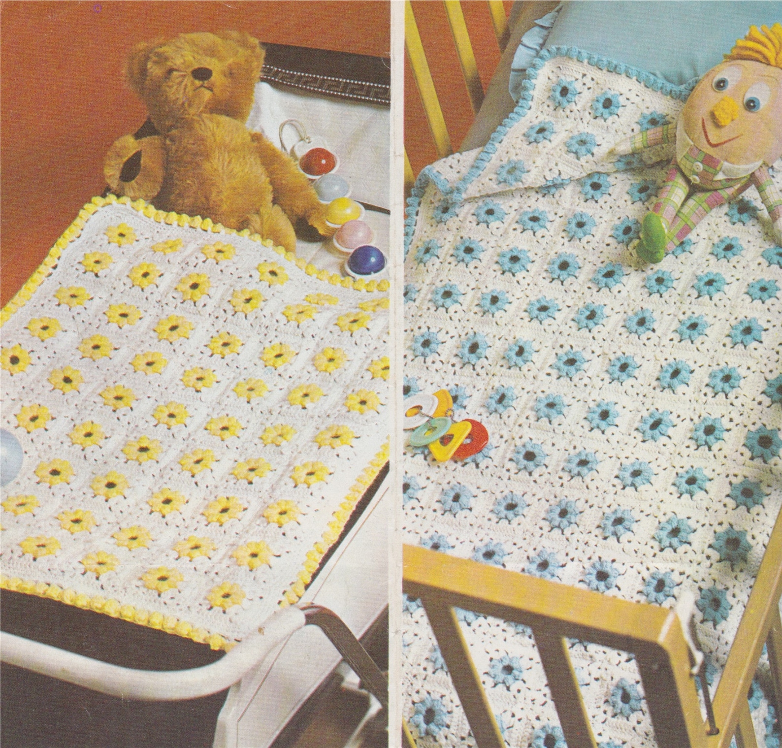 Cot and Pram Cover Blanket Crochet Pattern PDF Babies Accessories ...