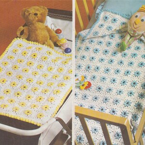 Cot and Pram Cover Blanket Crochet Pattern PDF Babies Accessories ...