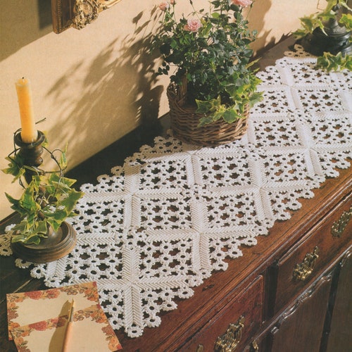 Pattern Pdf for Crochet Table Runners Doily Crochet Pattern - Etsy