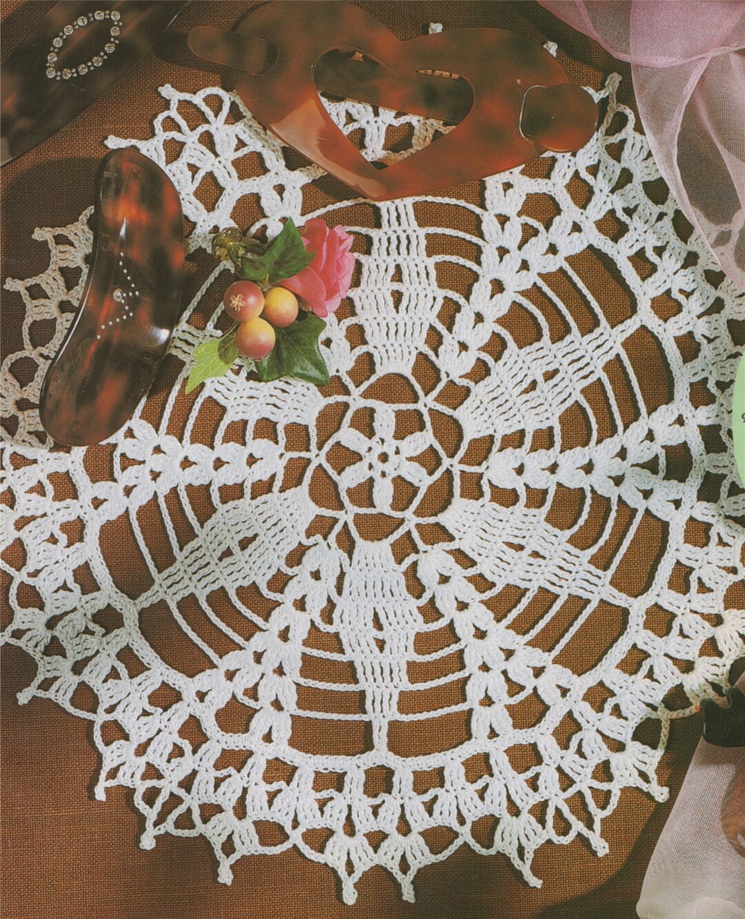 Doily Crochet Pattern PDF Table Mat, Circular Placemat, Round Table ...