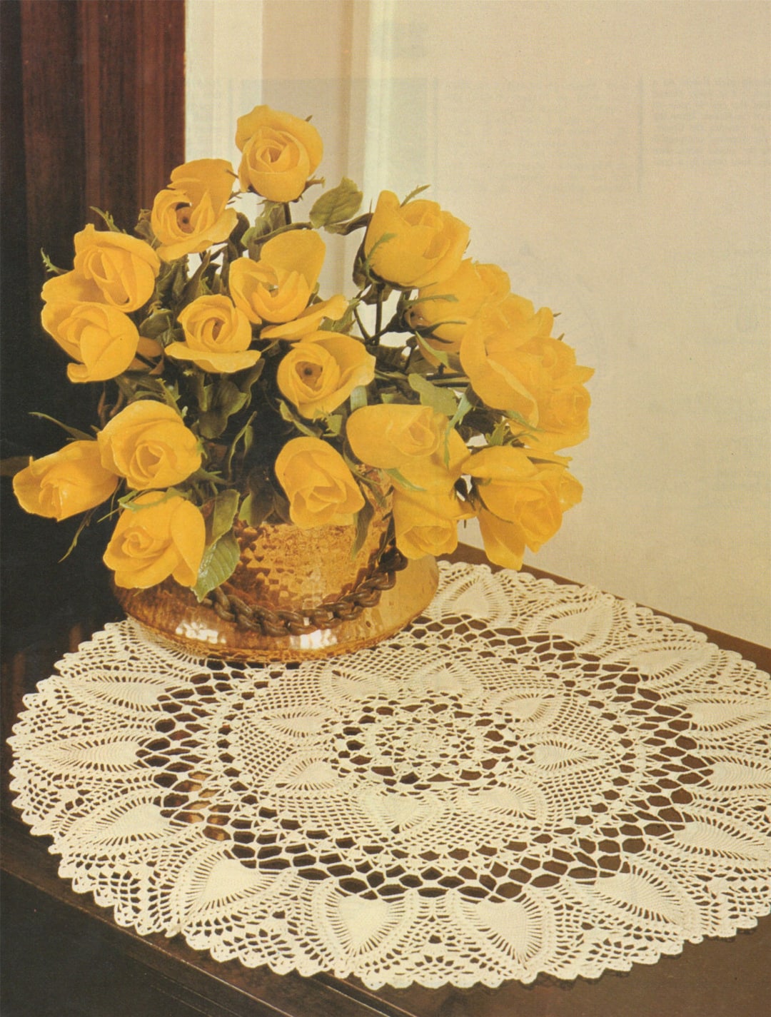 Doily Crochet Pattern PDF Doily Mat, Round Placemat, Circular Table Mat ...