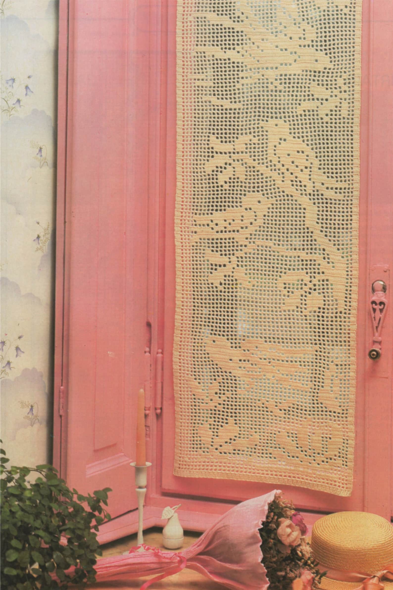 Net Curtains Crochet Pattern PDF Window Dressing, Curtain Panel, Bird ...