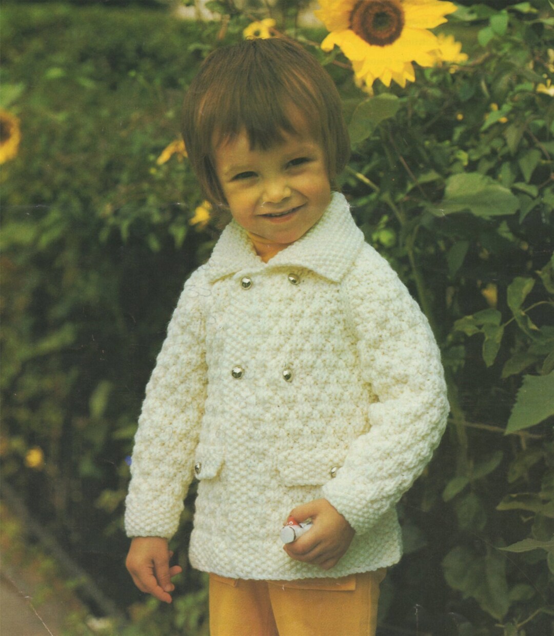 Toddlers Coat Knitting Pattern PDF Childrens 22, 24, 26 and 28 Inch ...