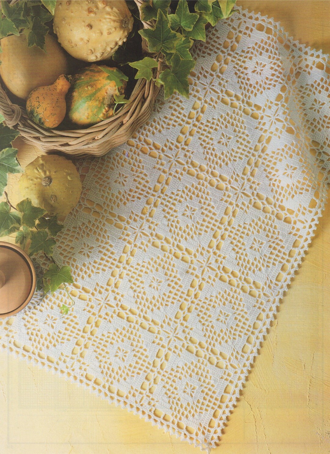 Doily Crochet Pattern PDF Doily Mat, Table Runner, Tray Cloth, Small ...