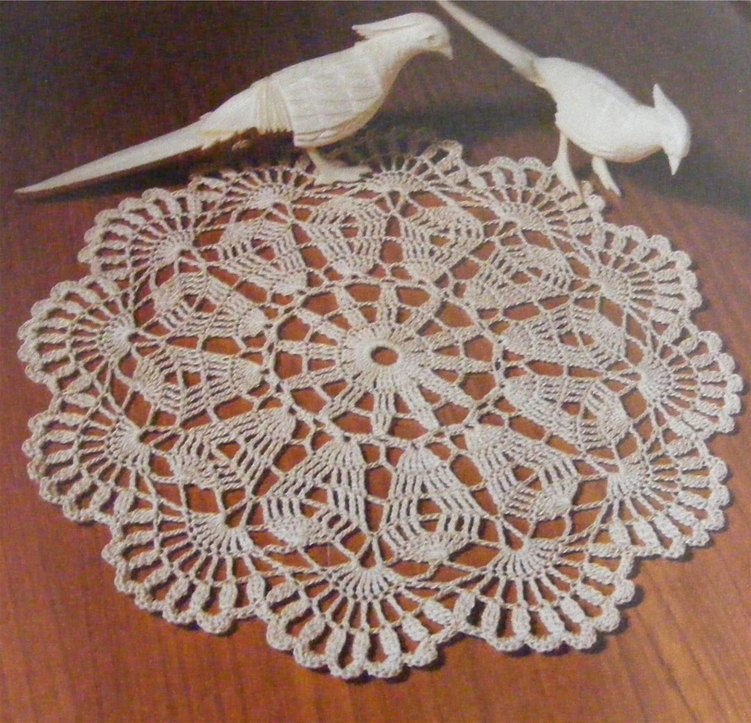Doily Crochet Pattern PDF Doilies, Round Table Mat, Circular Placemat ...