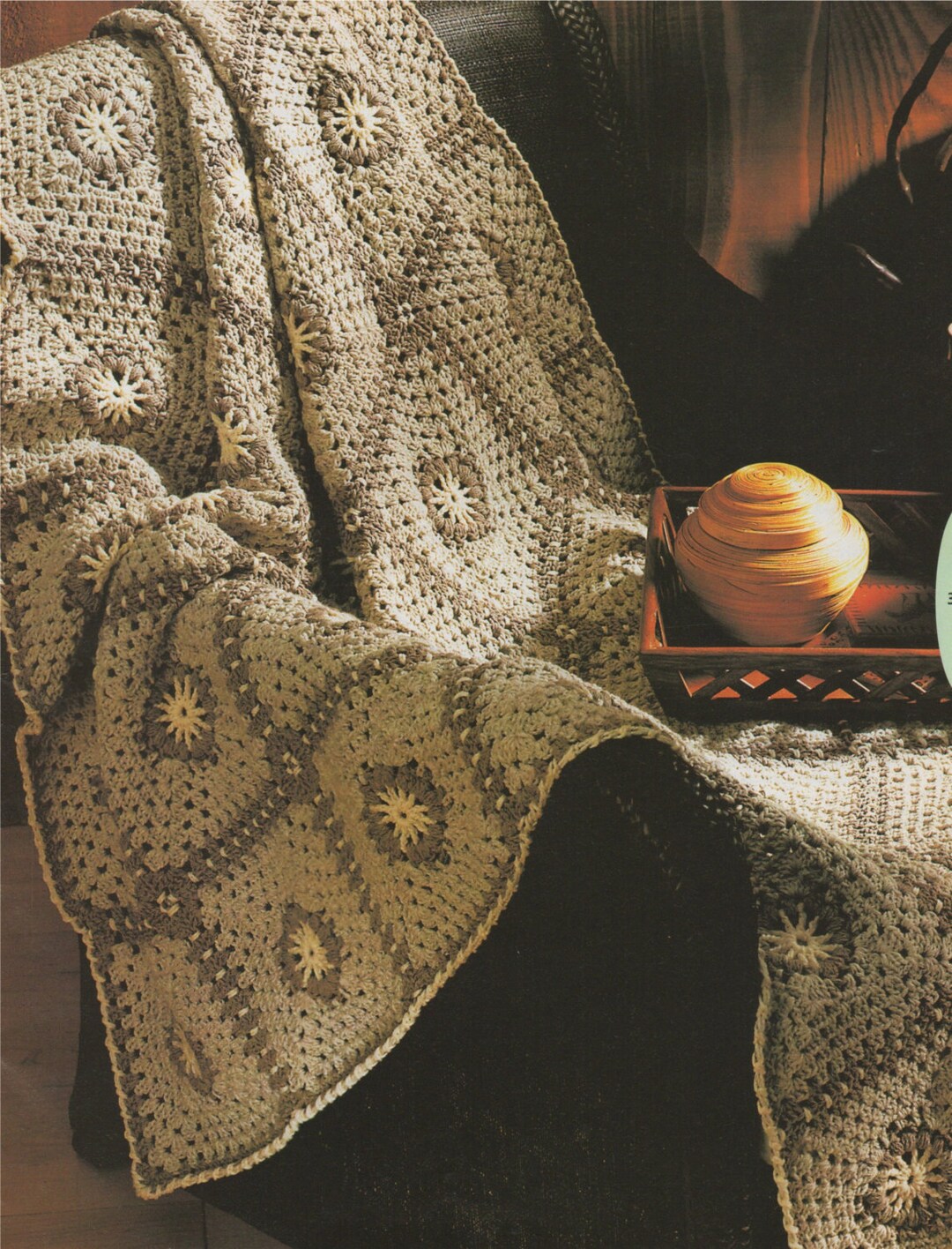 Crochet Throw Pattern PDF Crochet Blanket, Afghan, Lap Rug, Bedspread ...