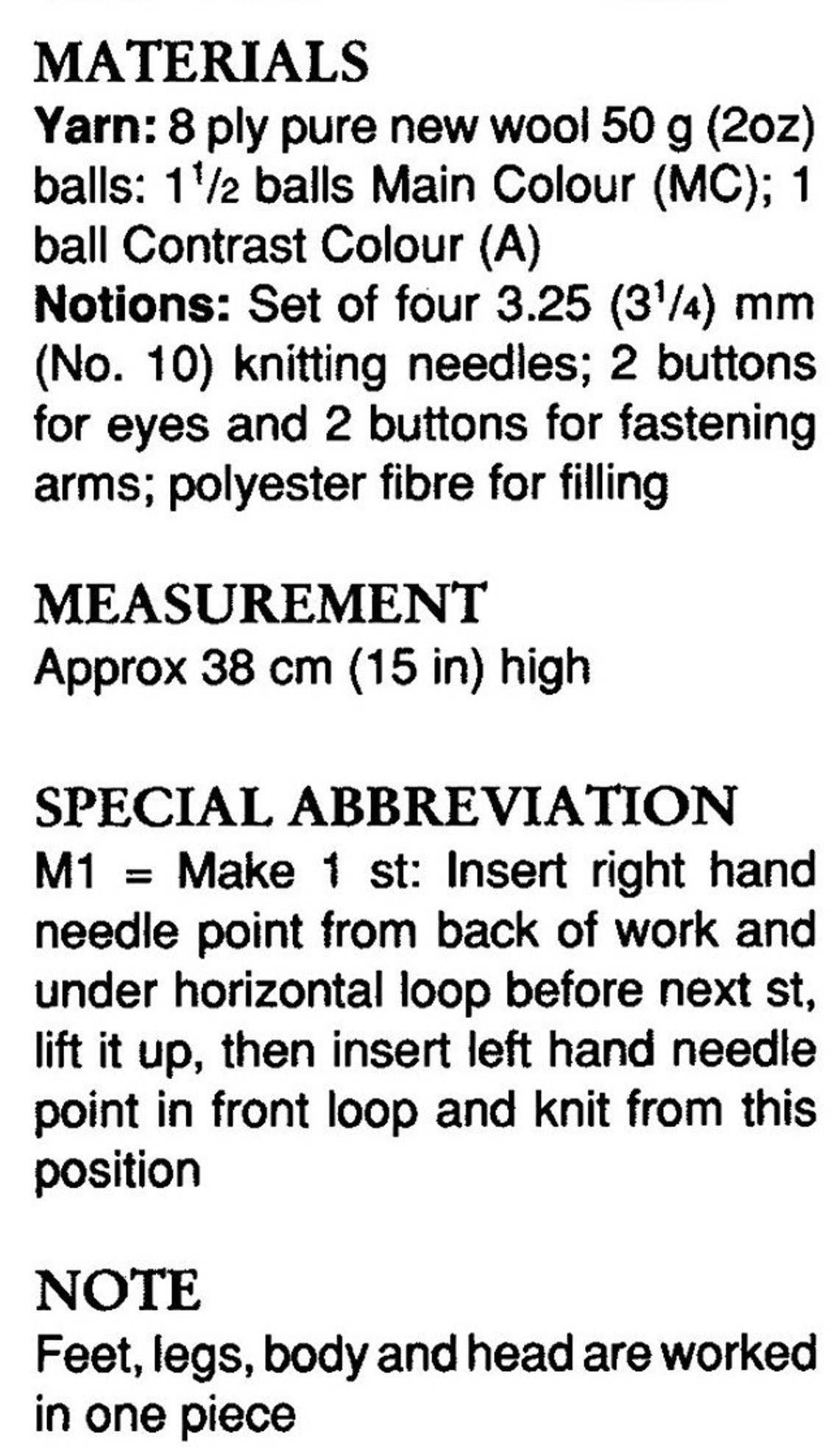 Soft Toy Chimpanzee Knitting Pattern PDF 15 Inch High Chimp - Etsy UK