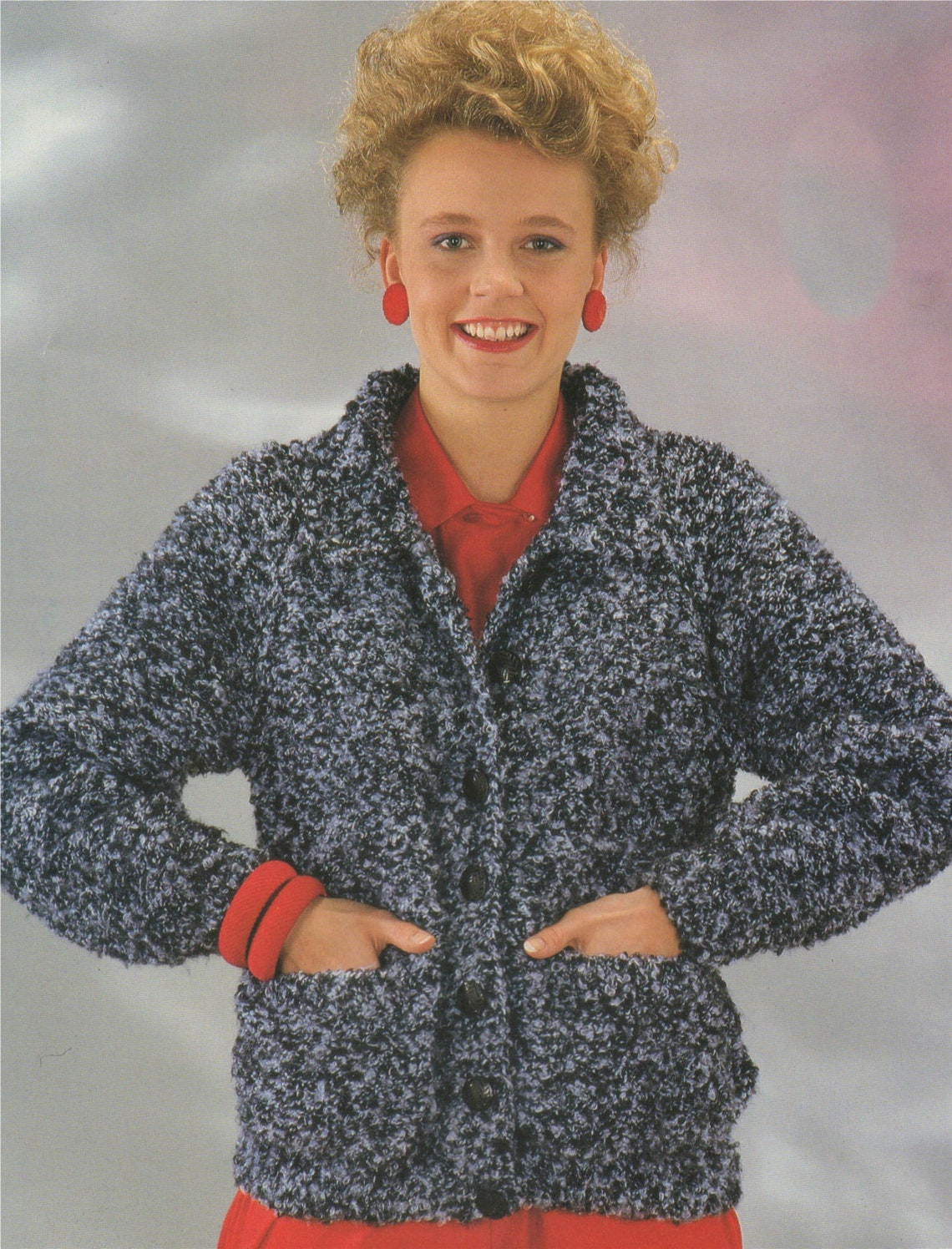 Womens Jacket Knitting Pattern PDF Ladies 32 34 36 38 40 | Etsy
