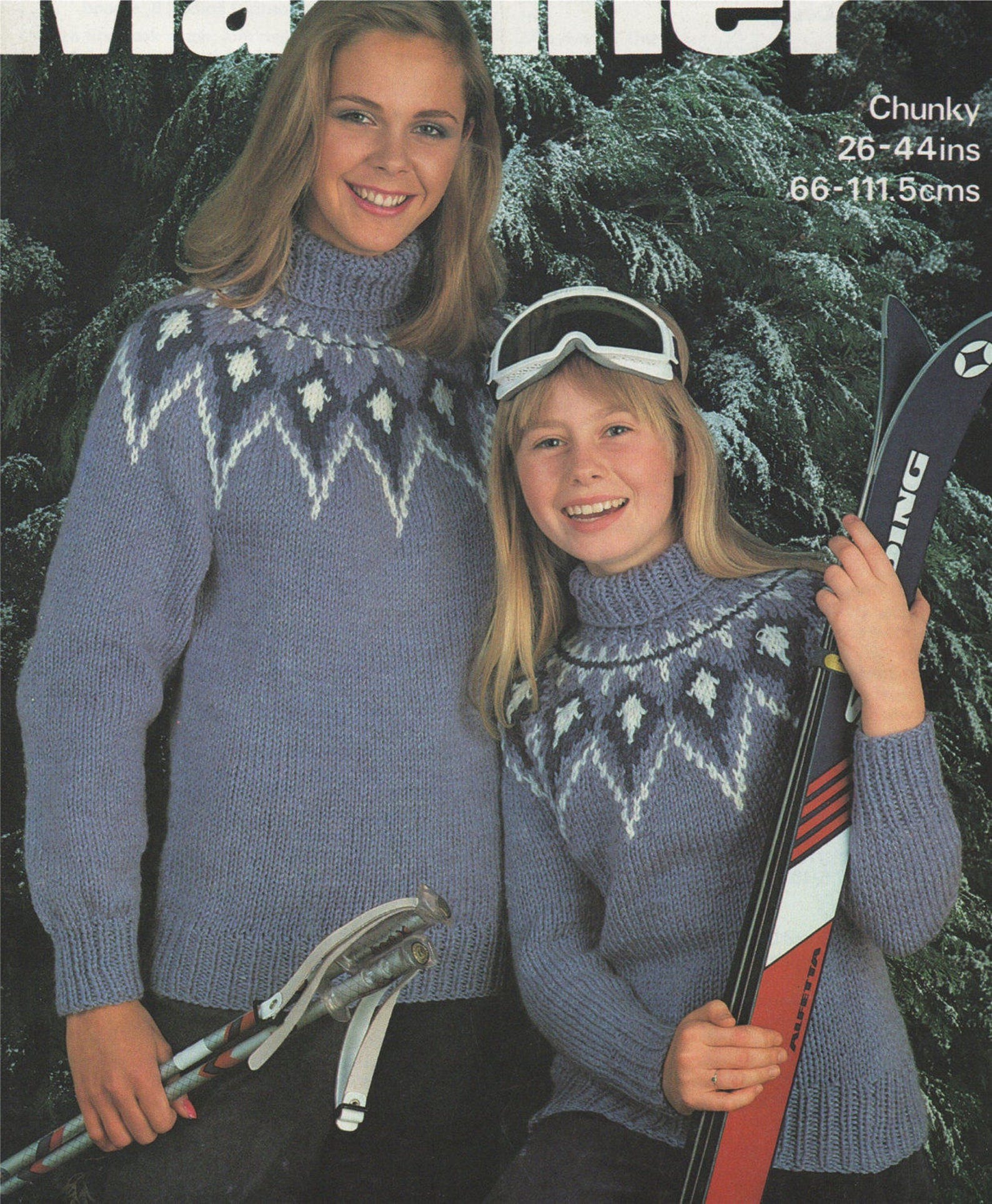 Fair Isle Yoke Sweater Knitting Pattern PDF Mens, Womens, Boys and ...